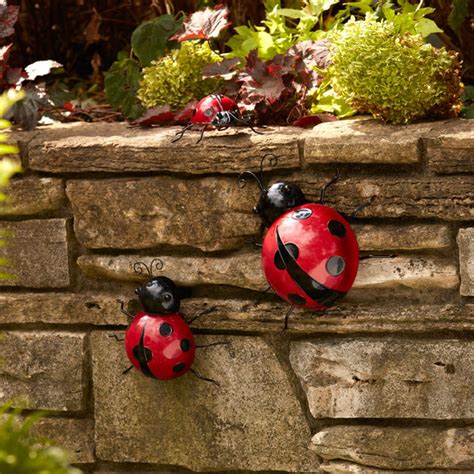 Metal Lady Bug Garden Decor Set Of 6 Pier 1