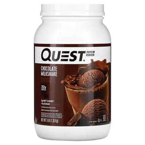 Quest Nutrition Protein Powder Chocolate Milkshake 3 Lb 136 Kg