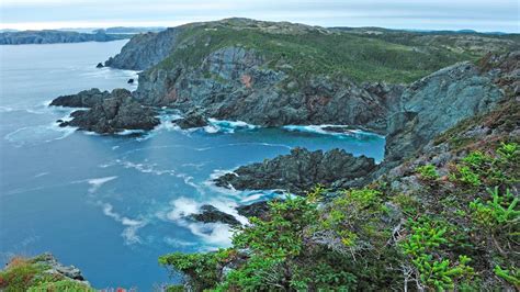 Rocky Coastline Long Point Lighthouse Crow Head Newfoundland