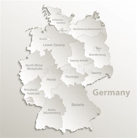 Mapa De Alemania Nuevo Mapa Detallado Político Regiones Individuales