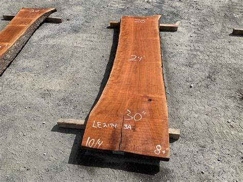 Live Edge Cherry Slab Le2174 3a 104 8 Irion Lumber Company