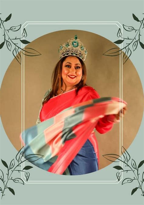 Plus Size Model Sonali Roy Has Been Present In The Role Of Jury In
