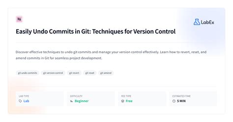 Easily Undo Commits In Git Techniques For Version Control Labex