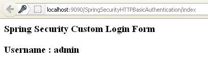 Spring Security Basic Authentication