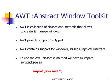 Java Awt Tutorial Javatpoint Pdf