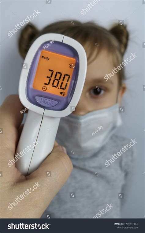 22 Non Contact Infrared Sensor Thermometer Measures Temperature Girl