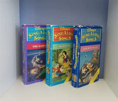 Disneys Sing Along Songs VHS 1987 Snow White Heigh Ho VHS