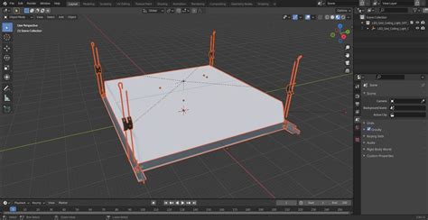 Led Grid Ceiling Light Off 3d Model 24 3ds Blend C4d Fbx Max Ma Lxo Obj Free3d