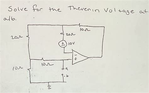 Solved Solve For The Thevenin Voltage At Chegg