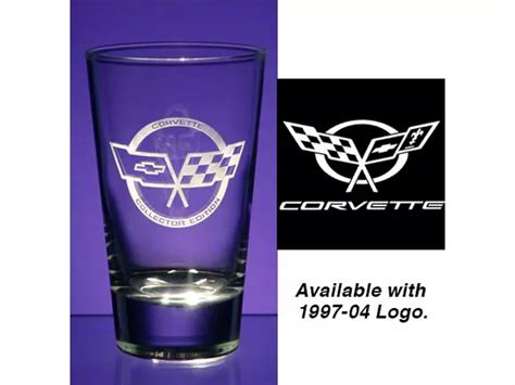 Universal Am Tall Heavy Base Cooler Glass Set With C4 Logo 15 Oz