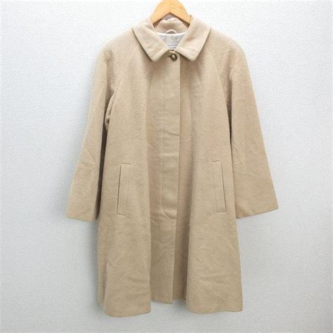 y オールドバーバリー burberrys ウール ステンカラーコート ベージュ【9ar】ladies レトロ 88【中古】 マニライズ