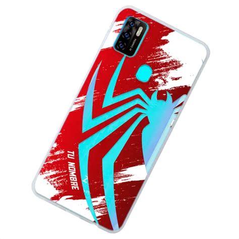 Funda Para Zte Spiderman Logo Con Nombre Personalizada Meses Sin Intereses