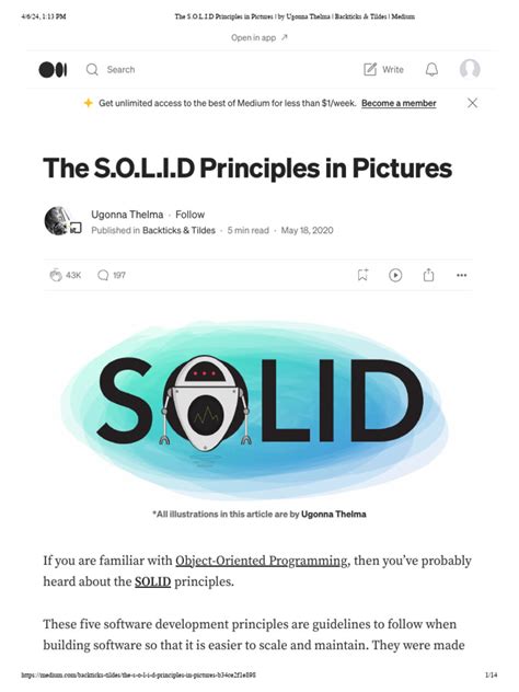 The Solid Principles In Pictures By Ugonna Thelma Backticks