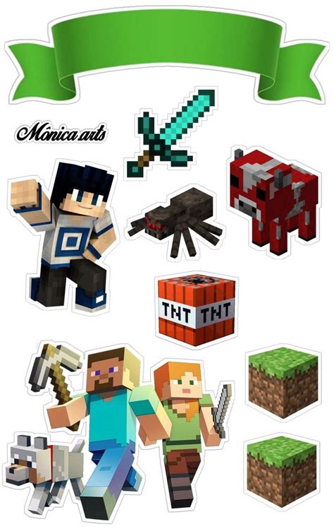 Pin de Melitany em Niños y graduación Decorações de festa minecraft