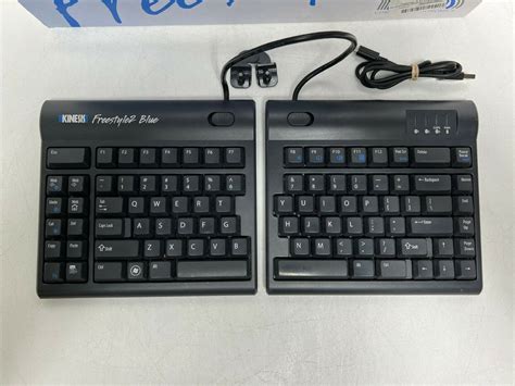 Kinesis Freestyle2 Blue Ergonomic Split Wireless Bluetooth Keyboard Kb