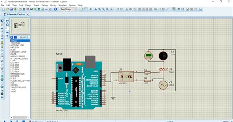Proteus Simulation PWM With Arduino And Triac