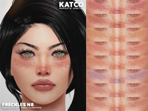 Katco Freckles N8 The Sims 4 Download Simsdomination Sims Packs