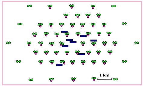 Layout Of Observation Stations At The Yakutsk Eas Array Double Dots Download Scientific