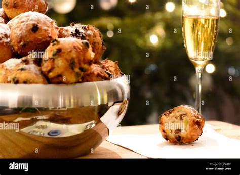Oliebollen Oil Balls Or Donut Balls A Dutch Pastry Traditionally