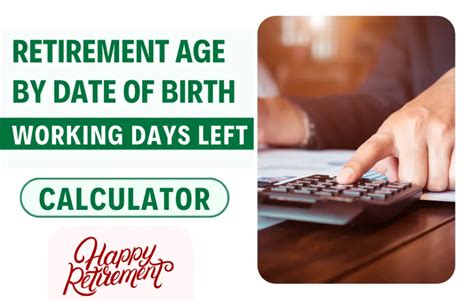 Retirement Date Calculator Find Date Of Retirement From Date Of Birth