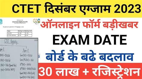 CTET Notification 2024 Next Ctet December 2023 CTET Online Form Ctet
