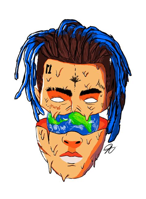 Xxxtentacion Art Reborn By Nicoslime On Deviantart
