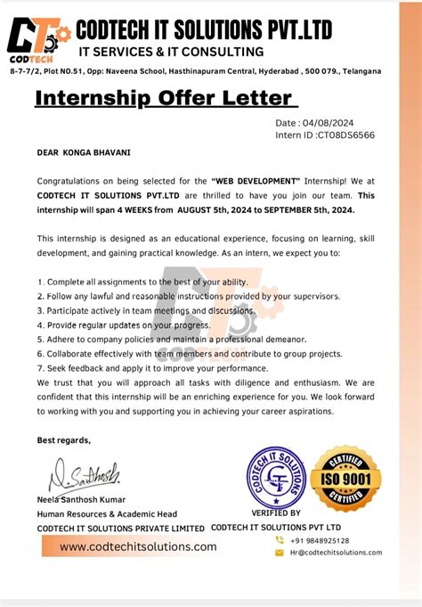 Bhavani Konga On Linkedin Internship Webdevelopment