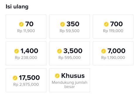 Isi Koin Tiktok Harga Murah Dan Cara Mudah