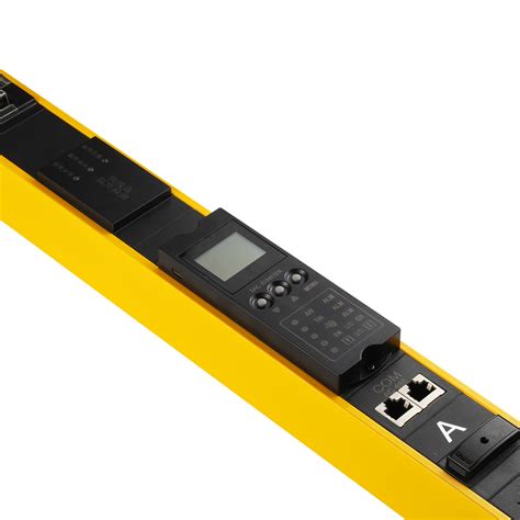 Rs485 Pdu Power Meter Smart Network Monitored 19inch 15ways Yellow Color Three Phase High
