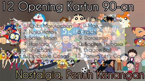 Lagu Opening Kartun Terpopuler An Ost Anime Kenanganmasakecil YouTube