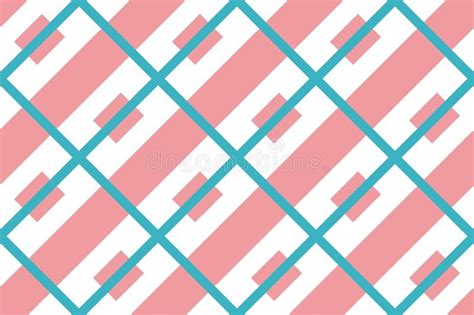Geometric Seamless Pattern With Intersecting Lines Grids Cells Criss
