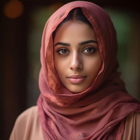 Premium Photo A Muslim Woman Makeup Model Advertisement Skin Care