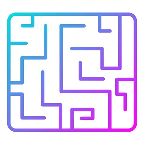 Premium Vector Maze Challenge Vector Illustration Style