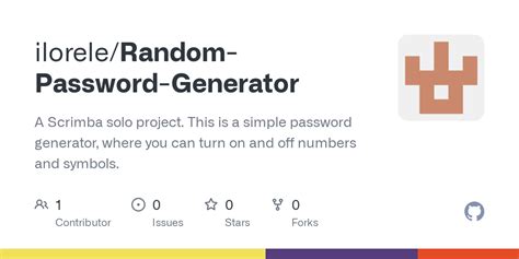 Github Ilorelerandom Password Generator A Scrimba Solo Project