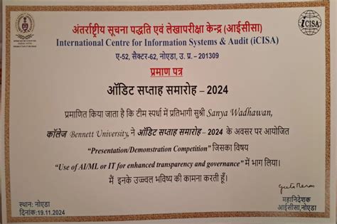 Sanya Wadhawan On Linkedin Bennettuniversity