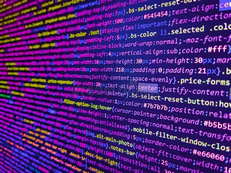 Futuristic Source Code Digital Data Telemetry Motion Graphic Display Screen With User Interface