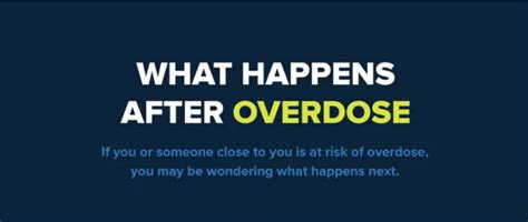 What Happens After An Overdose Overdose Statistics In USA