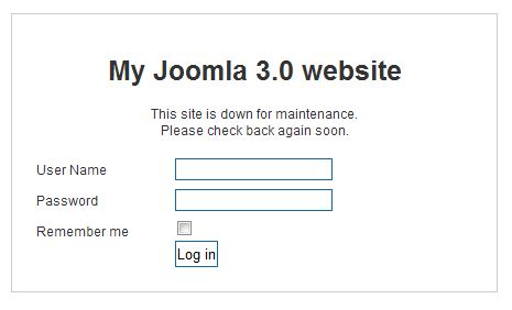 How To Show An Offline Mode Image In Joomla Inmotion Hosting