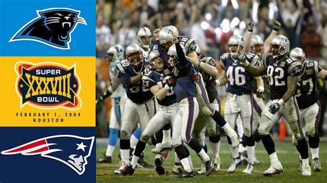 Panthers Vs Patriots Super Bowl Xxxviii Youtube