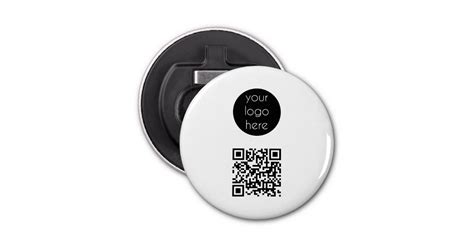 Business Logo Company Promotional Qr Code Bottle Opener Zazzle