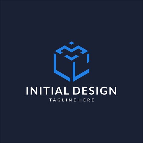 Ll Logo Hexagon Designs Best Monogram Initial Logo With Hexagonal