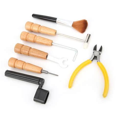 Outil de réparation de guitare SALUTUYA Kit d entretien Luthier 9