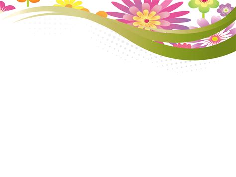 Abstract Garden Powerpoint Templates Abstract Flowers Green Nature