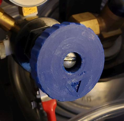 Kegerator Pressure Regulator Dial W Hole By Muchtall Download Free Stl Model