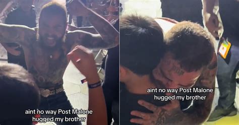 Post Malone Hugs Young Fan In Spore Helps Create Core Memory