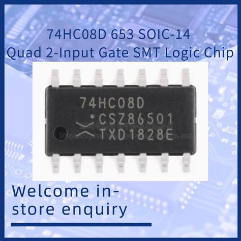 74hc08d 653 Soic 14 Quad 2 Input Gate Smt Logic Chip Shopee Philippines