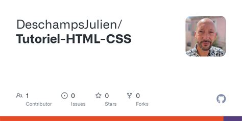GitHub DeschampsJulien Tutoriel HTML CSS