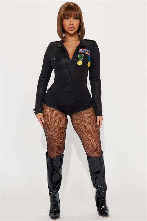 Ready For Action Soldier 1 Piece Costume Black Fashion Nova