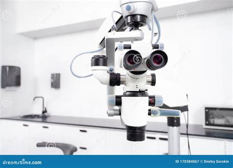 Image Of A Professional Dental Endodontic Binocular Microscope Stock Image Image Of Endodontic