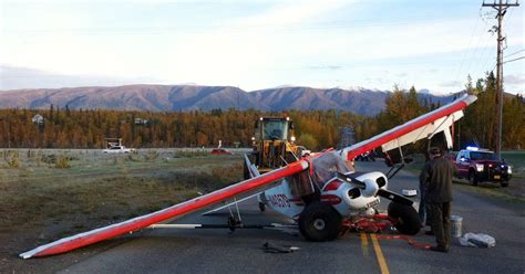 Pilot Unhurt After Small Plane Crash Lands On Alaska Highway